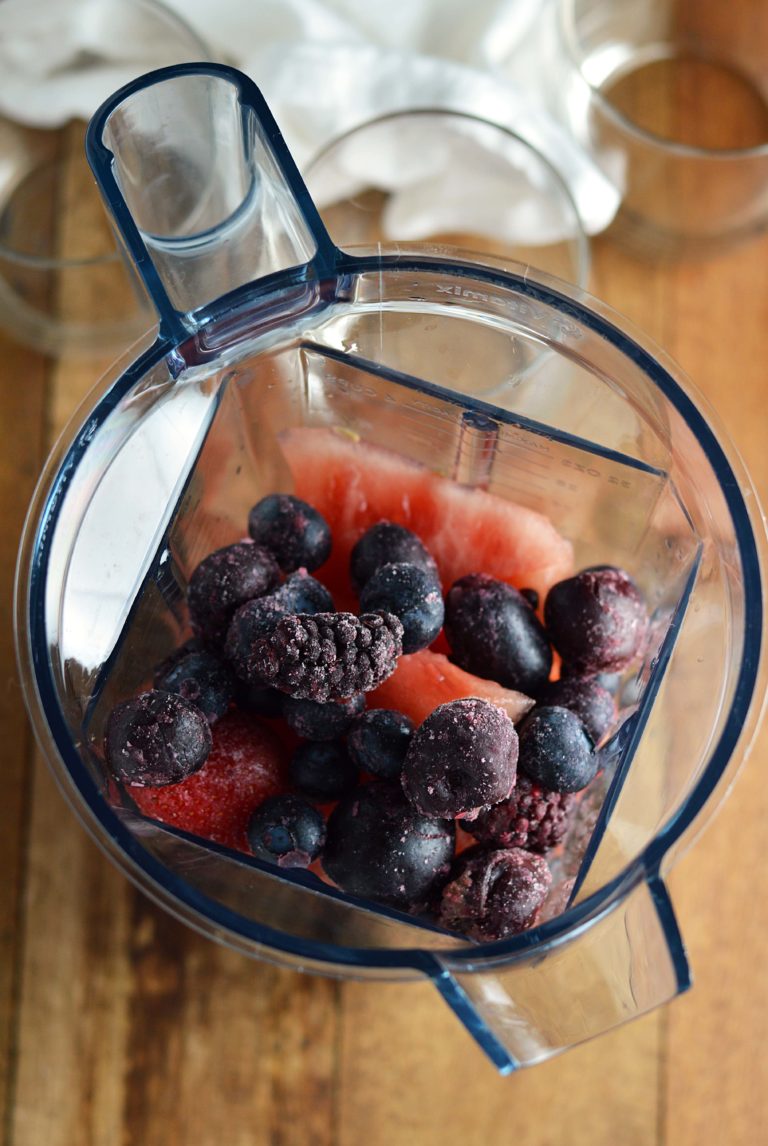 Watermelon and Dark Fruit Smoothie - Friday is Cake Night
